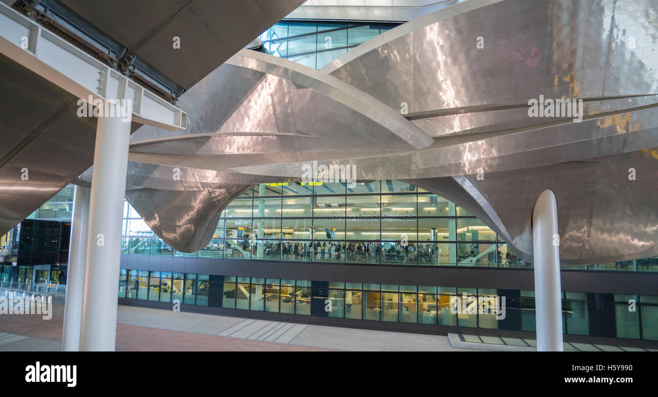 London Heathrow Airport - modern Terminal 2 Stock Photo - Alamy