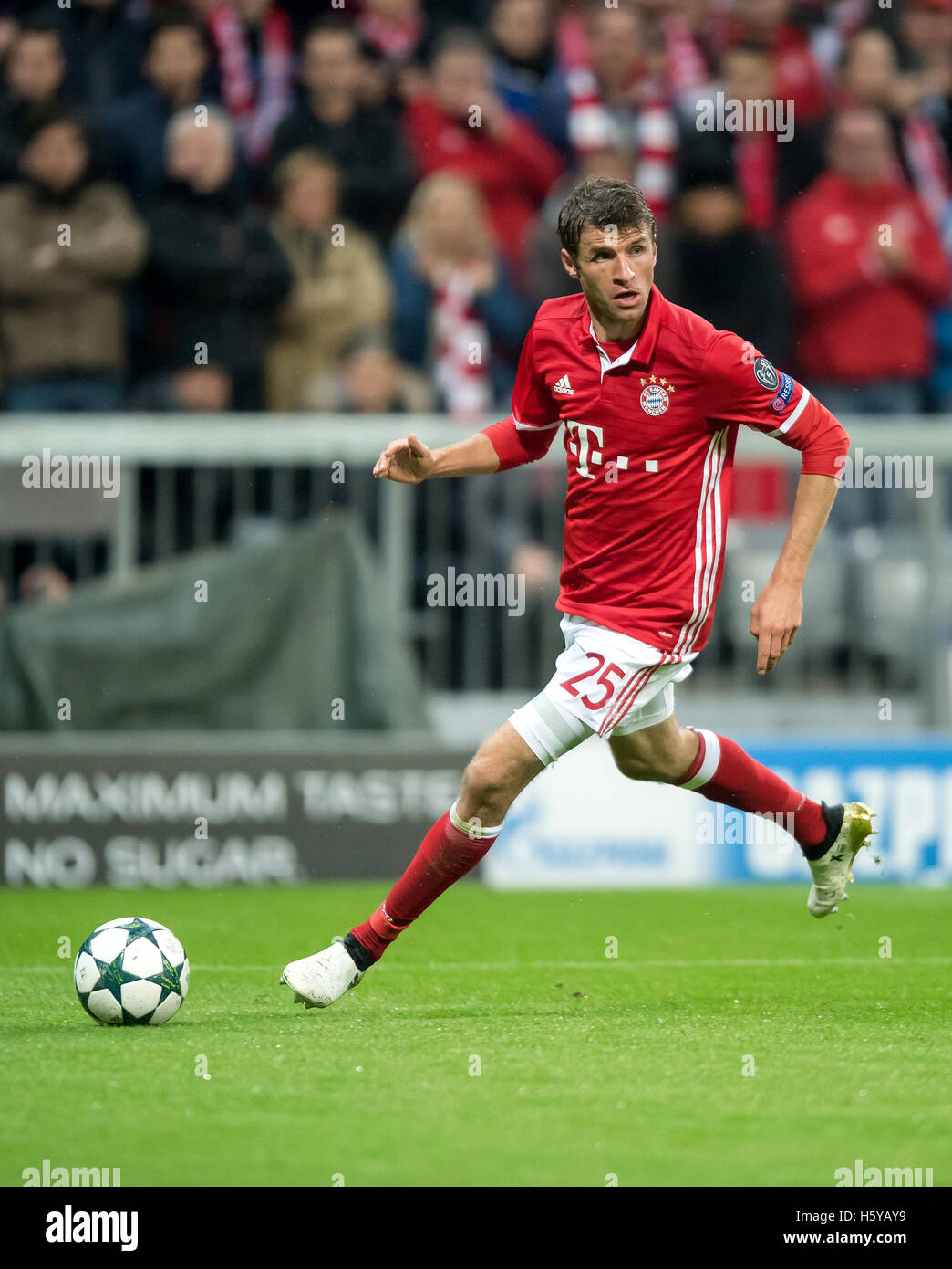 Munich's Thomas Mueller in action during the UEFA Champions League ...