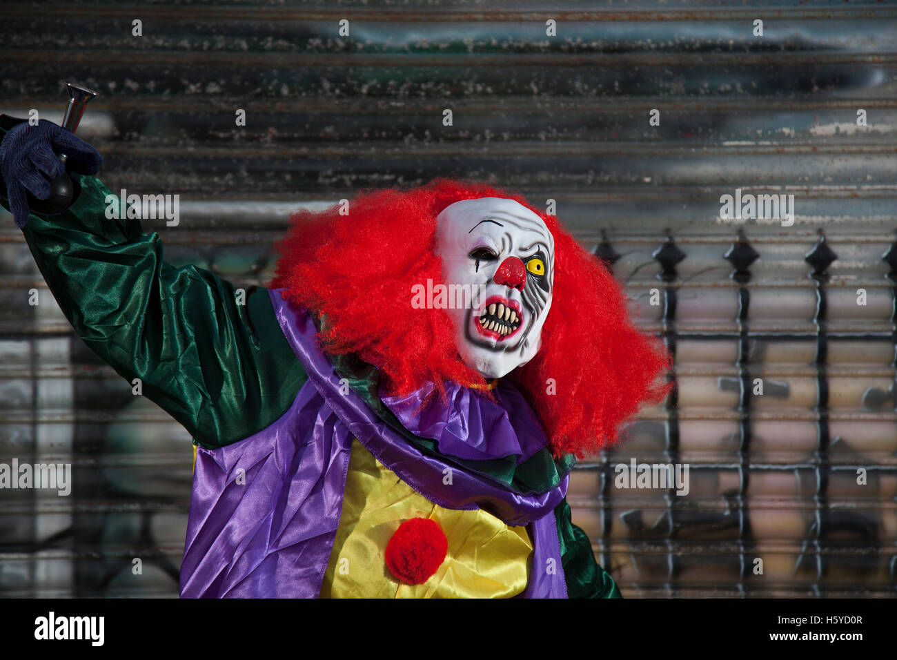 A killer clown with model release Stock Photo - Alamy