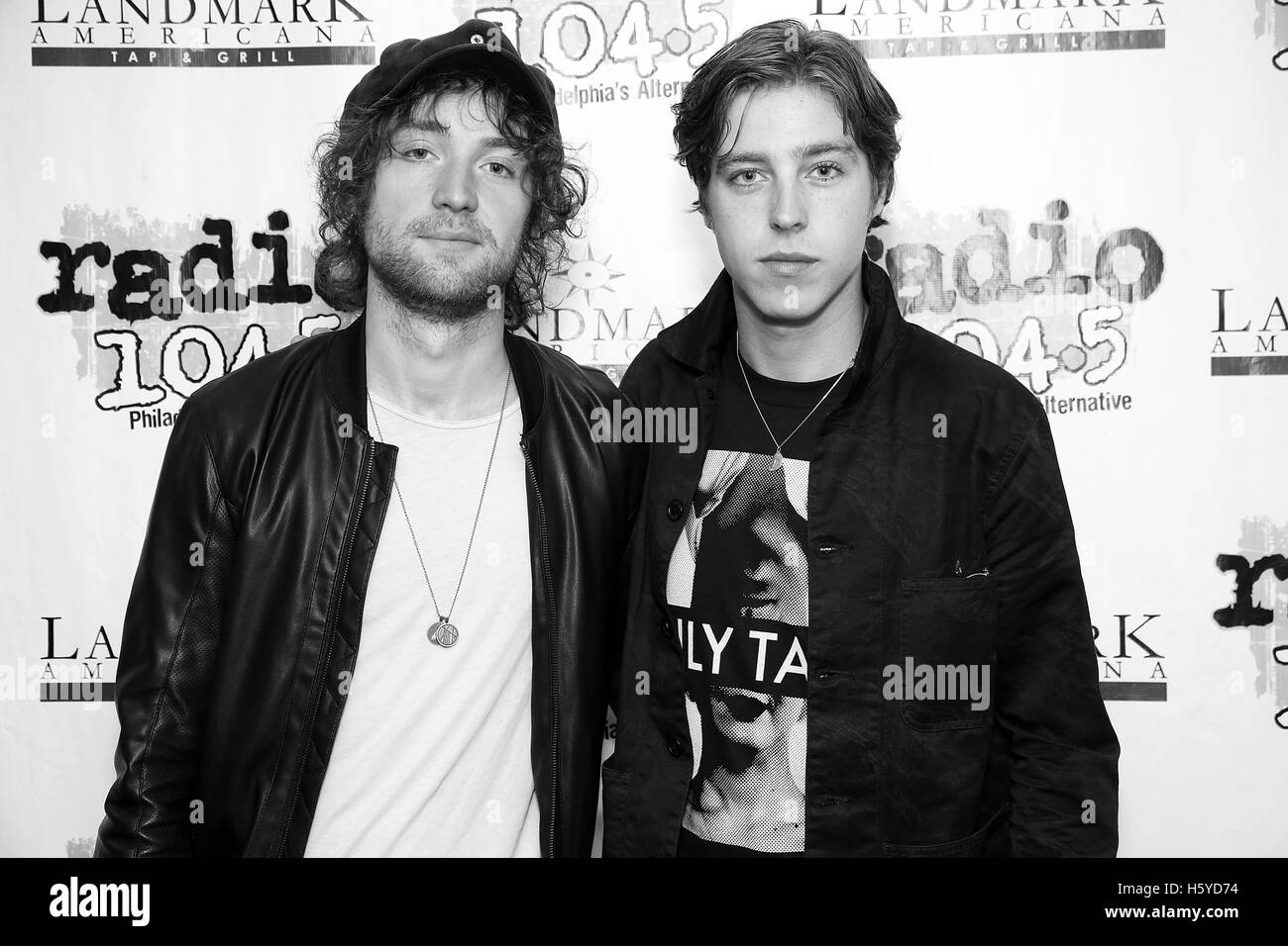 Bala Cynwyd, PA, USA. 21st Oct, 2016. Catfish and the Bottlemen visit ...