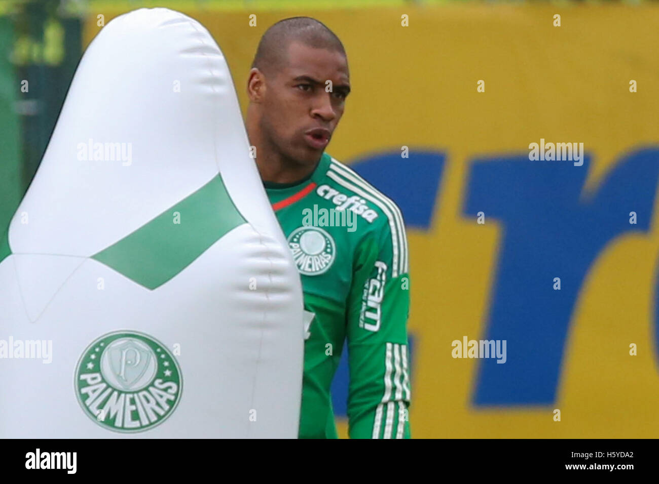 SÃO PAULO, SP - 21.10.2016: TREINO DO PALMEIRAS - Pictured goalkeeper ...