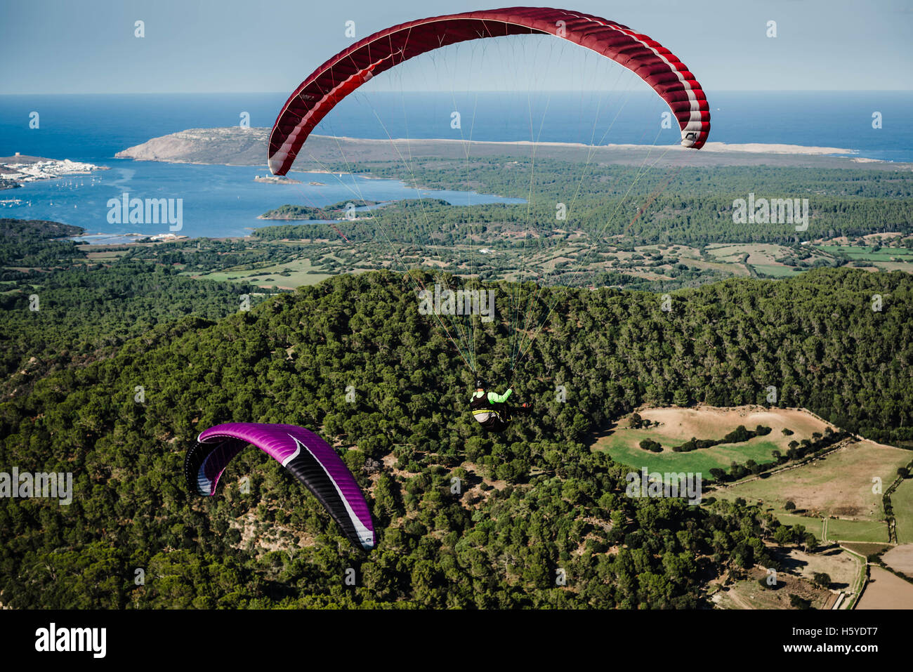 In is the tallest hill of the island of minorca hi-res stock ...
