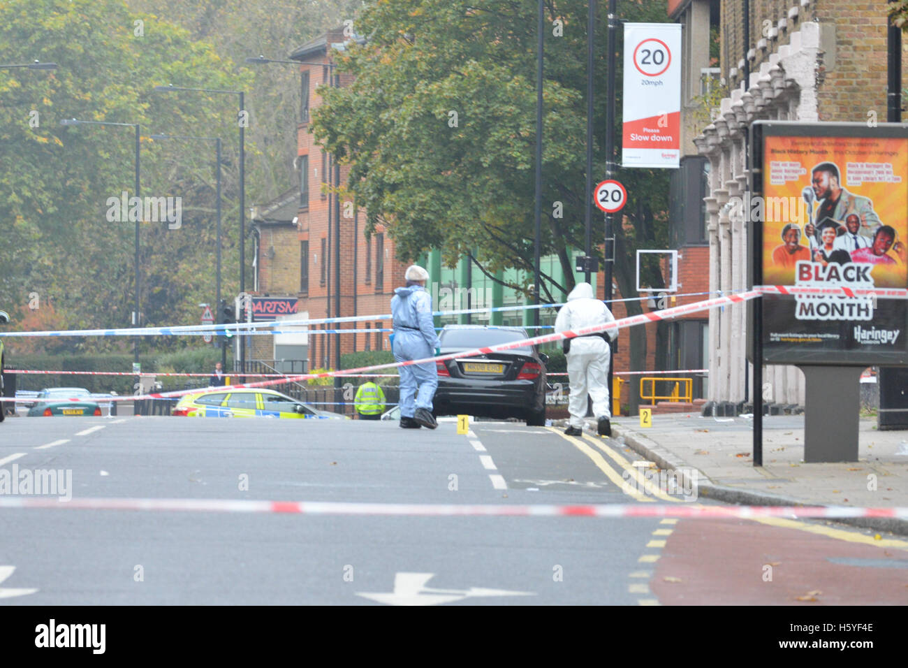 At wood green police station in north london hi-res stock photography ...