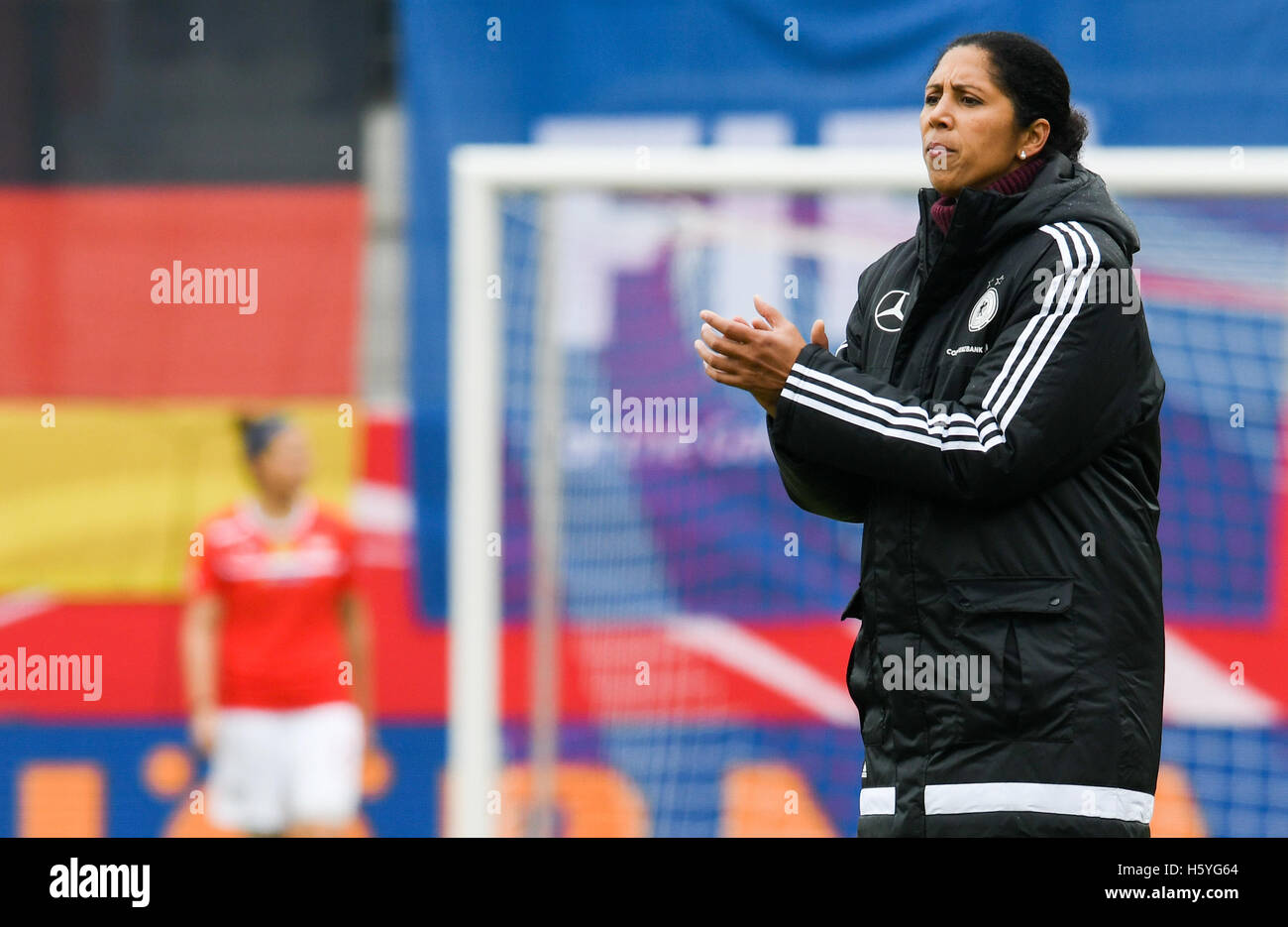 Steffi Jones, head coach of Germany's national women's soccer team ...