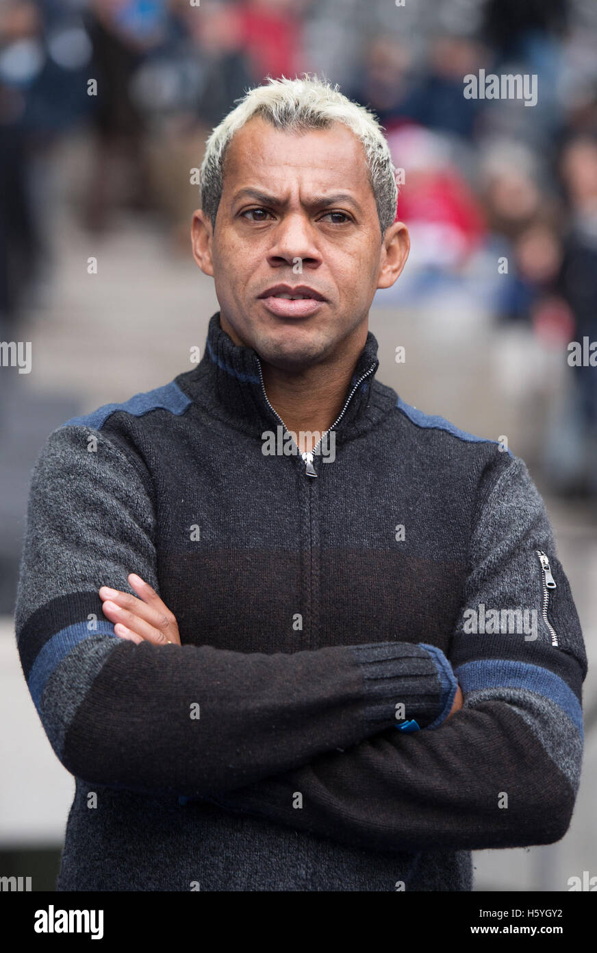 Berlin, Germany. 22nd Oct, 2016. Former Hertha player Marcelinho in the ...