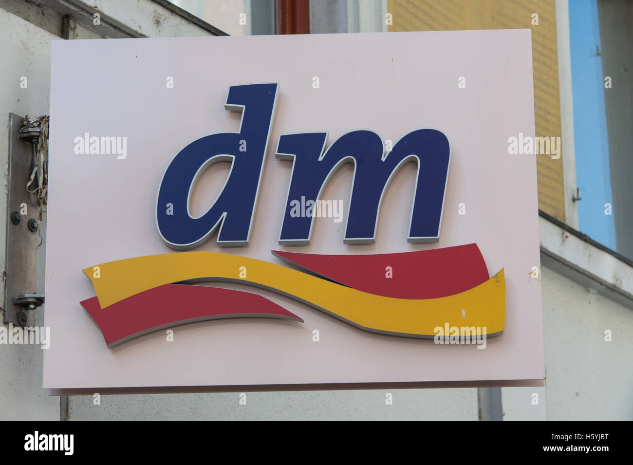 Konstanz, Germany. 29th July, 2016. The logo of the drugstore chain dm ...