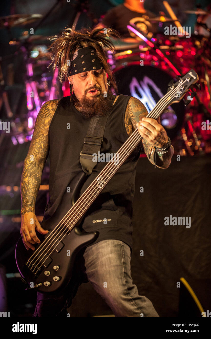 KORN performing at an exclusive live event presented by SiriusXM Radio ...