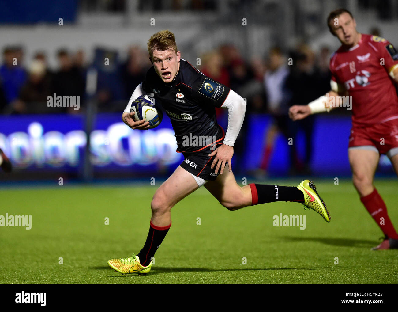 LONDON, ENGLAND - 22 October, 2016: Nick Tompkins tries getting around ...