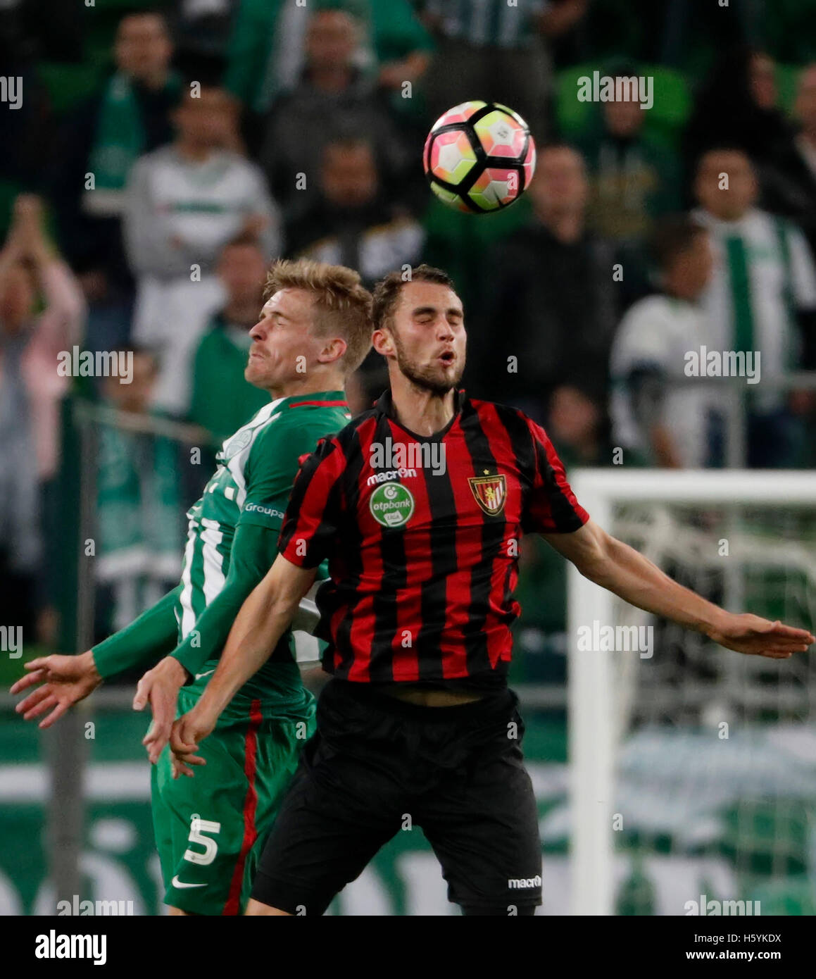 Budapest, Hungary. 22nd October, 2016. Oliver Husing #5 of Ferencvarosi ...