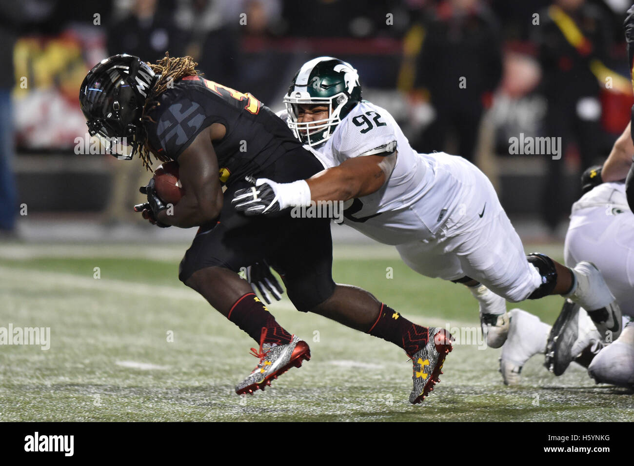 College Park, Maryland, USA. 22nd Oct, 2016. Maryland Terrapins running ...