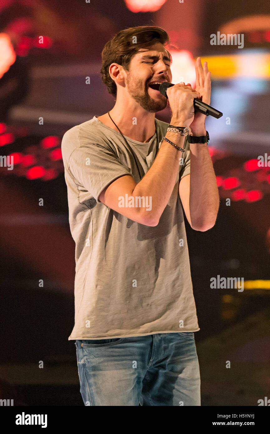 Dortmund, Germany. 21st Oct, 2016. Schlager singer Alvaro Soler ...