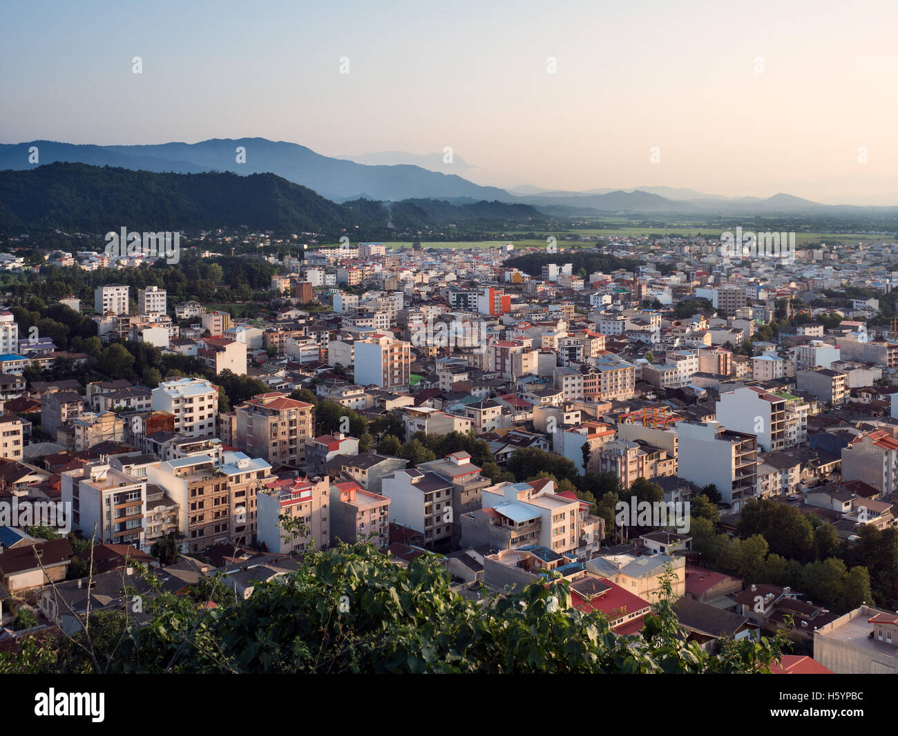 Top view of Lahijan, Gilan province, Iran Stock Photo - Alamy