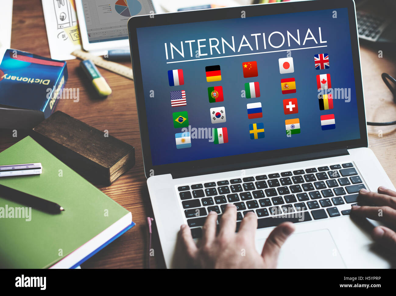 Flag Countries Foreign International Symbol Concept Stock Photo - Alamy