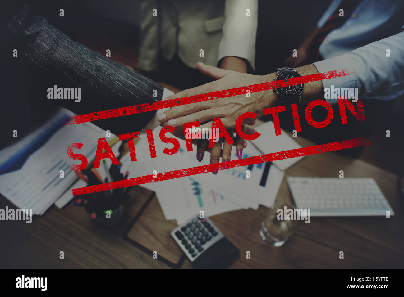 Satisfaction Happy Service Client Customer User Concept Stock Photo - Alamy