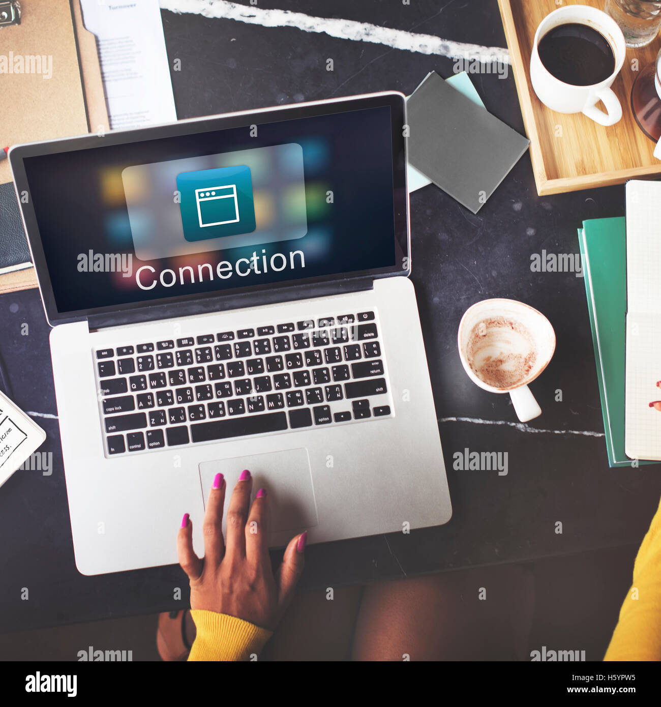 Website Network Online Communication Concept Stock Photo - Alamy