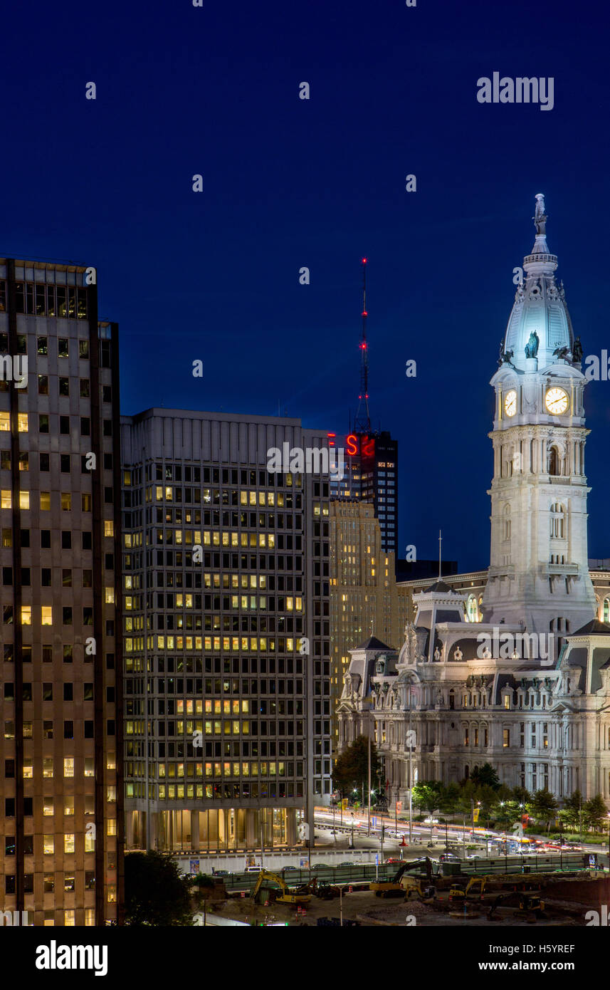 Independence hall philadelphia sunset hi-res stock photography and ...