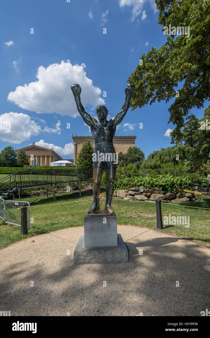 PHILADELPHIA - Sep 9: The Rocky Statue in Philadelphia, USA, on ...