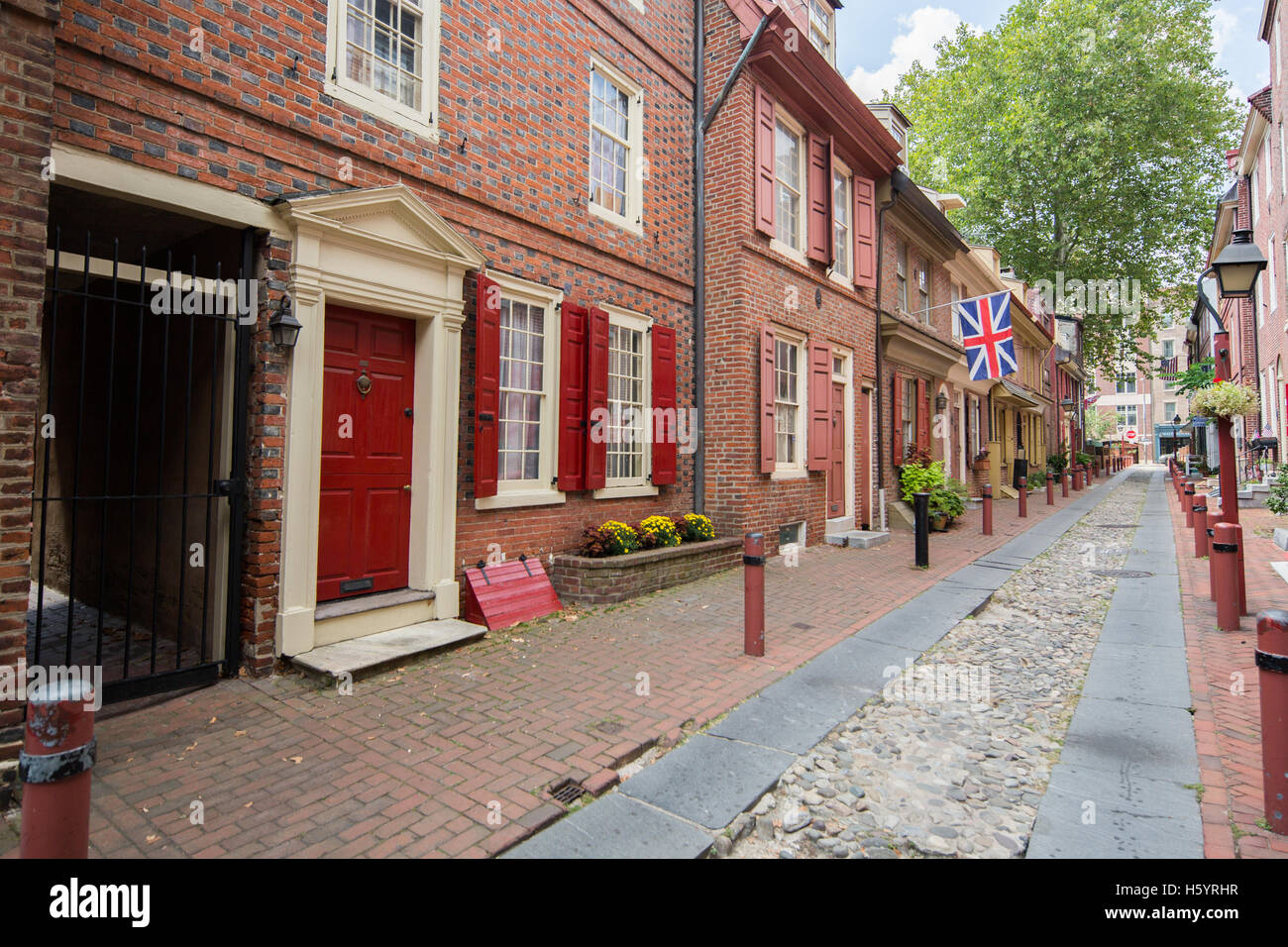 PHILADELPHIA, PENNSYLVANIA: Superbly preserved colonial-era brick ...