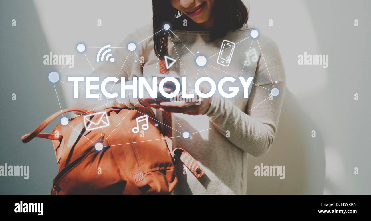 Social Networking Global Communications Technology Connection Concept ...