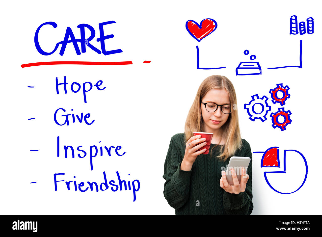Care Support Assistance Help Concept Stock Photo - Alamy