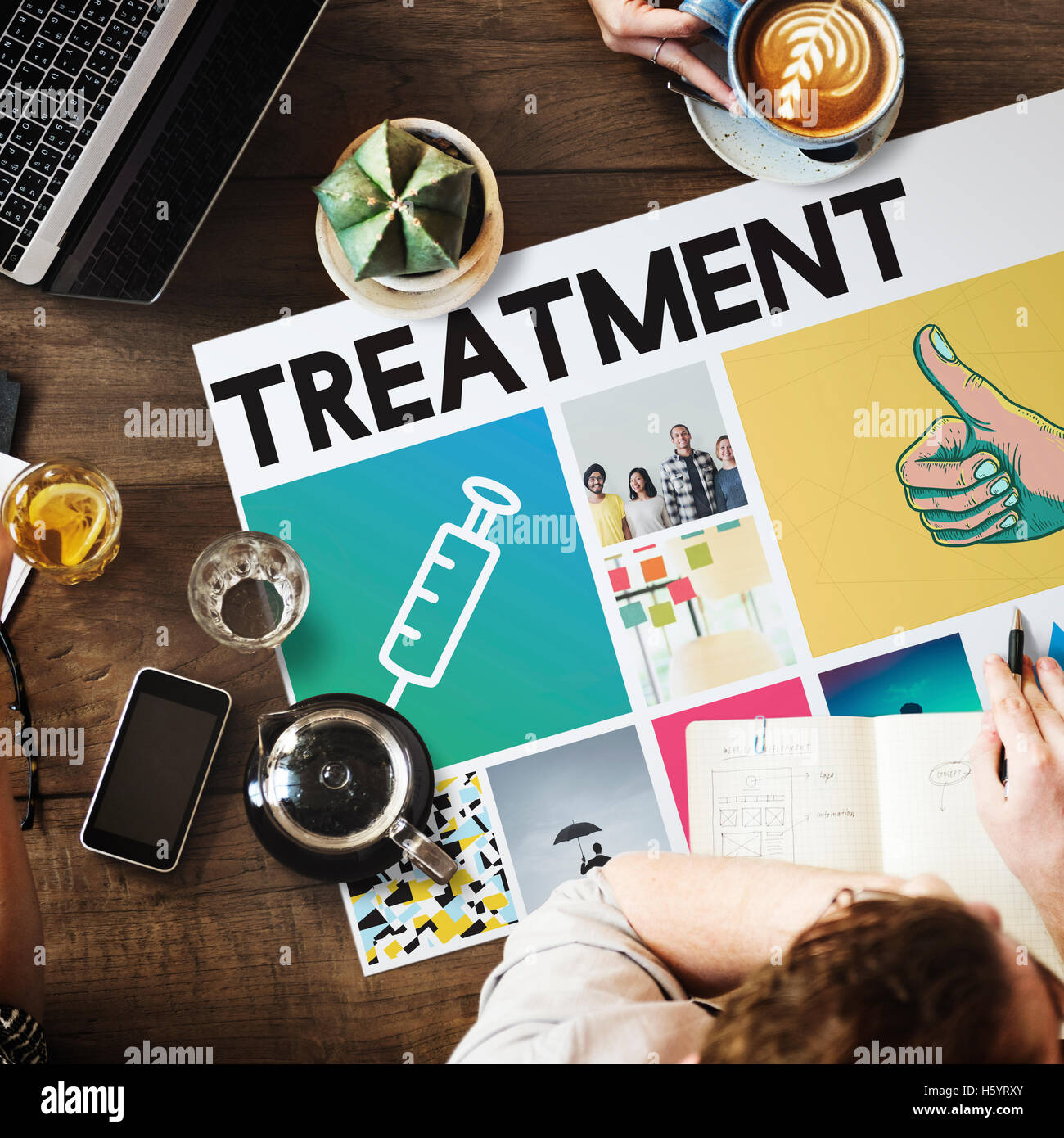 Syringe Injection Medication Healthcare Treatment Concept Stock Photo ...