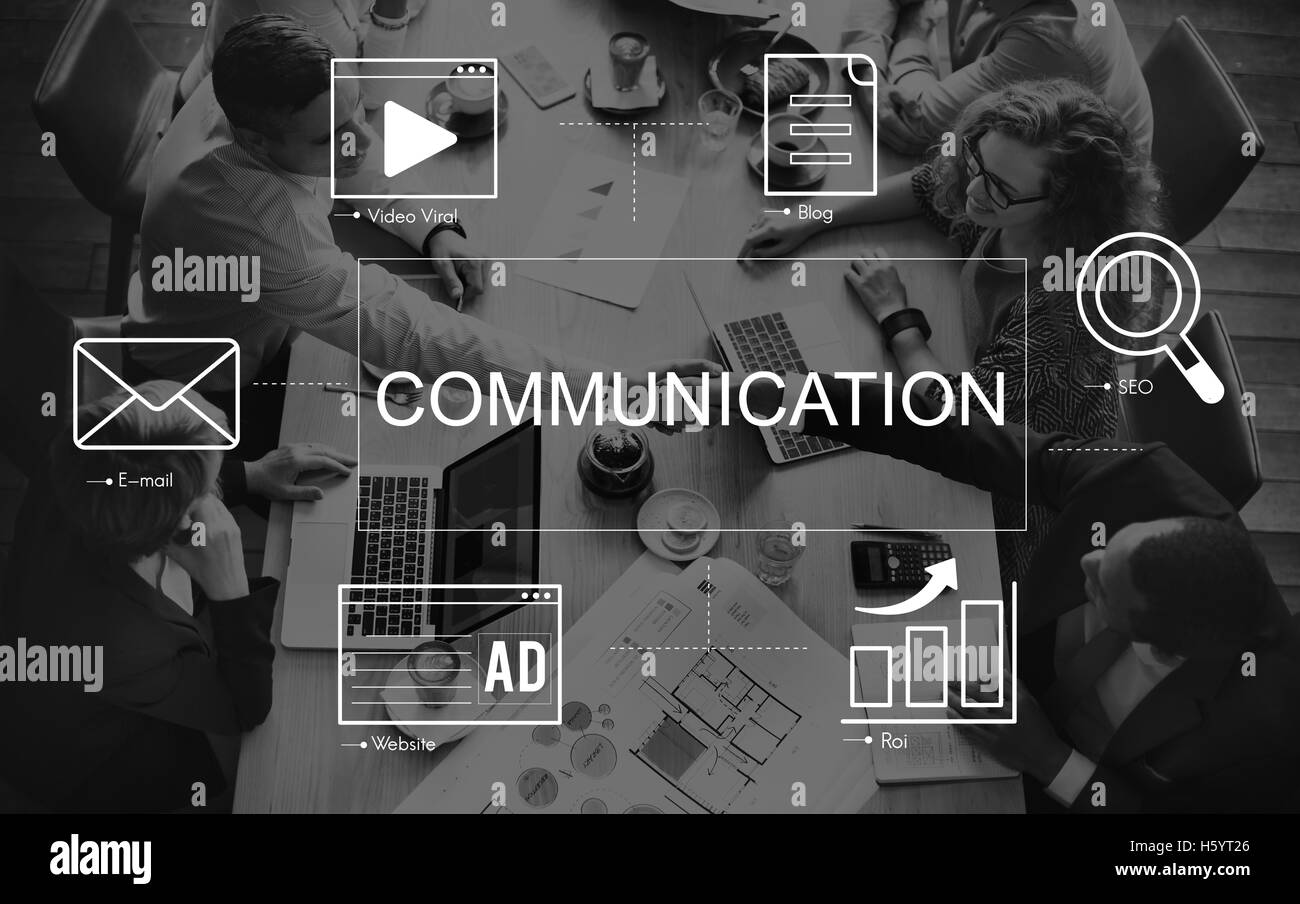 Social media project Black and White Stock Photos & Images - Alamy