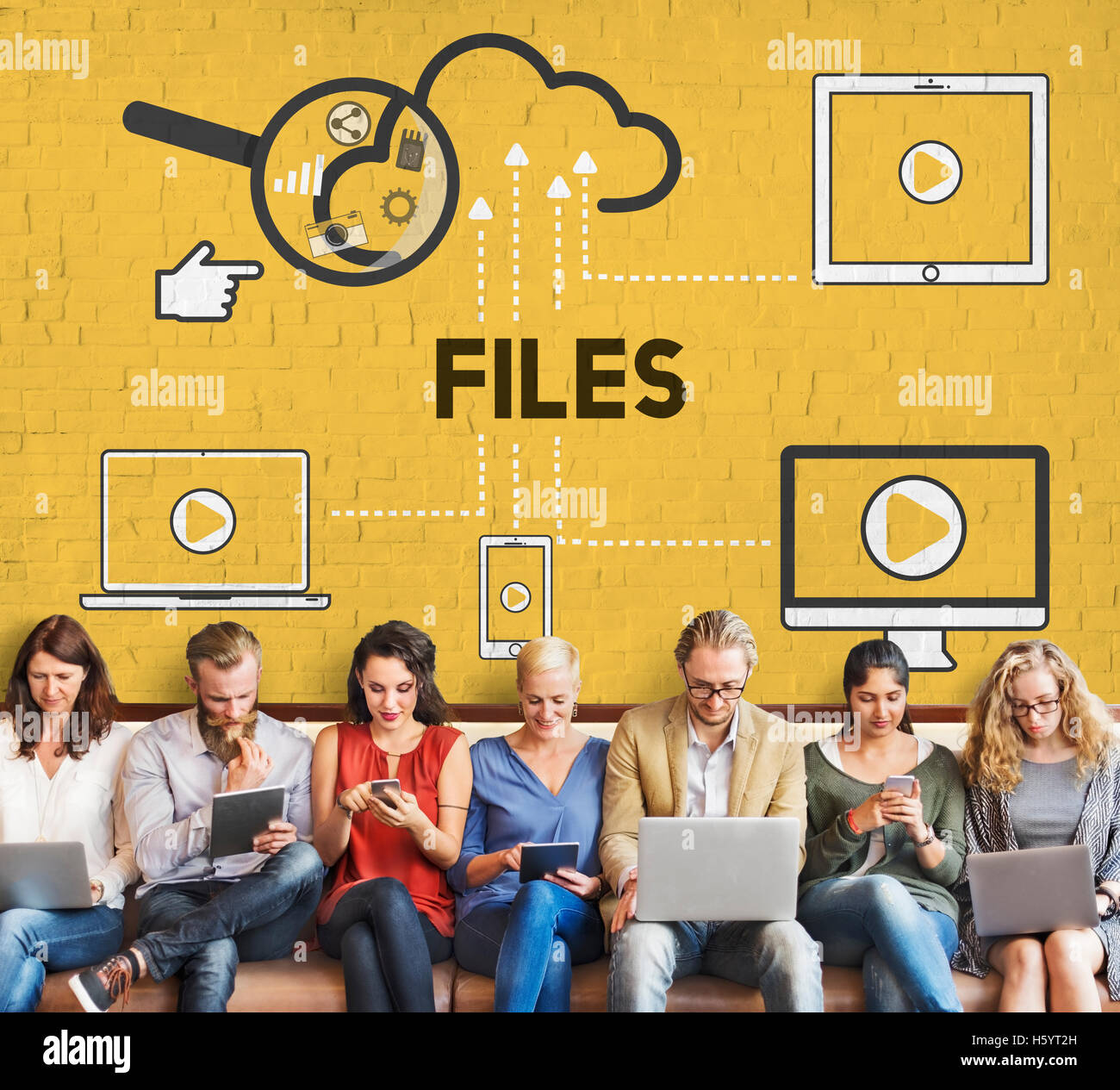 Files Data Information Devices Storage Concept Stock Photo - Alamy