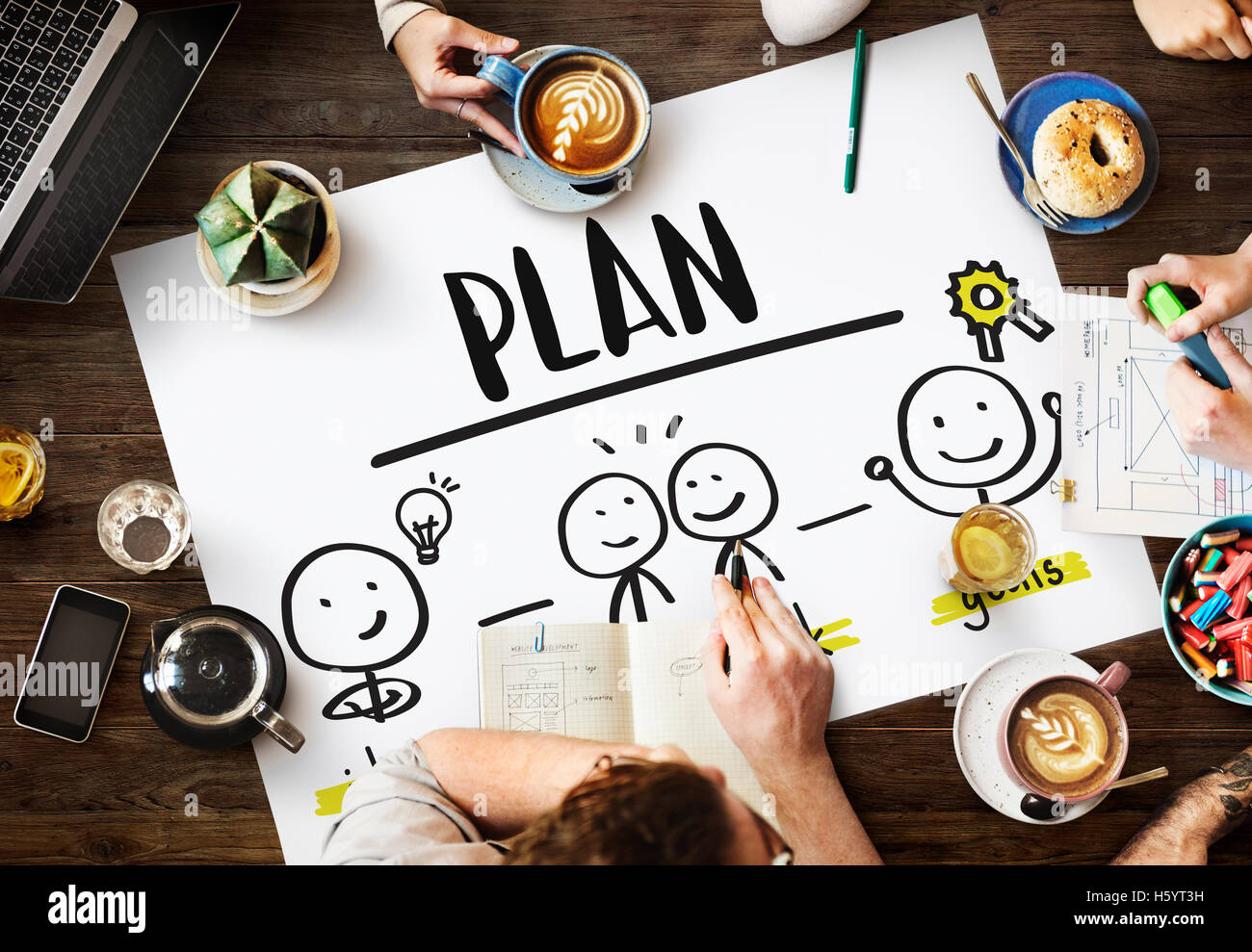 Plan Process Success Progress People Concept Stock Photo - Alamy