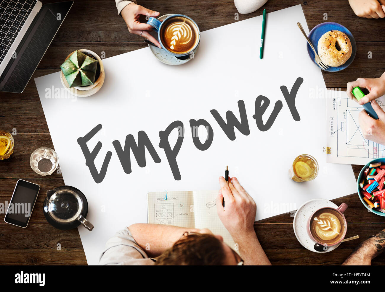 Empower Business Work Mission Concept Stock Photo - Alamy