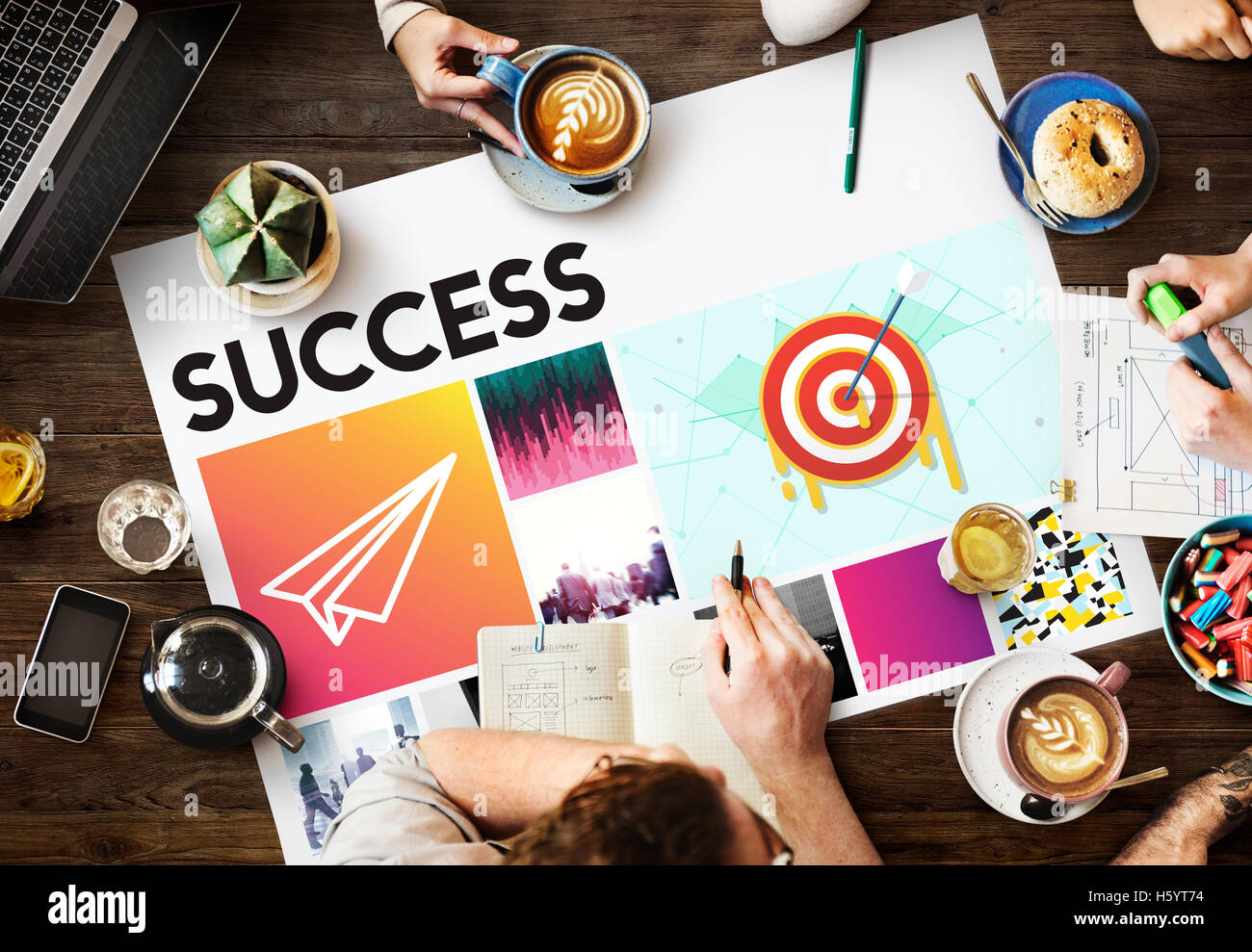 Goals Target Startup Launch Success Brand Concept Stock Photo - Alamy