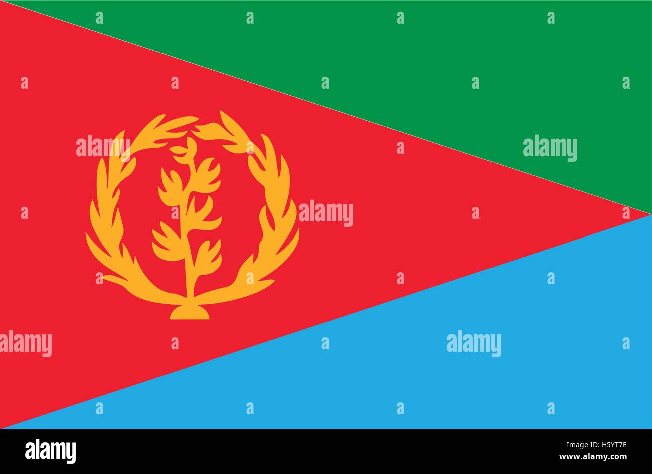 An Illustration of the flag of Eritrea Stock Vector Image & Art - Alamy
