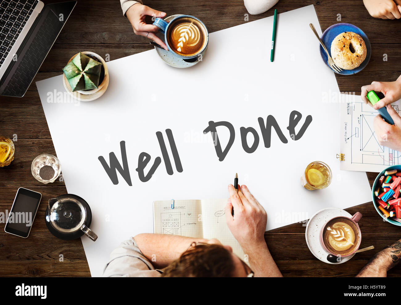 Well Done Congratulations Excellent Concept Stock Photo - Alamy
