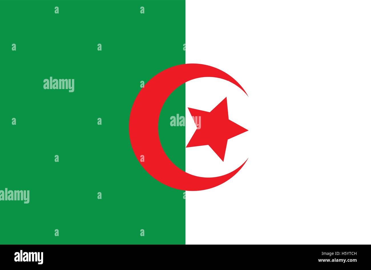 original and simple Algeria flag isolated vector in official colors and ...