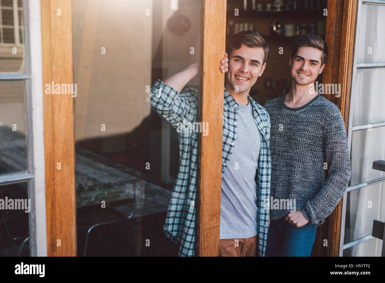 Welcome open two friendly hi-res stock photography and images - Alamy