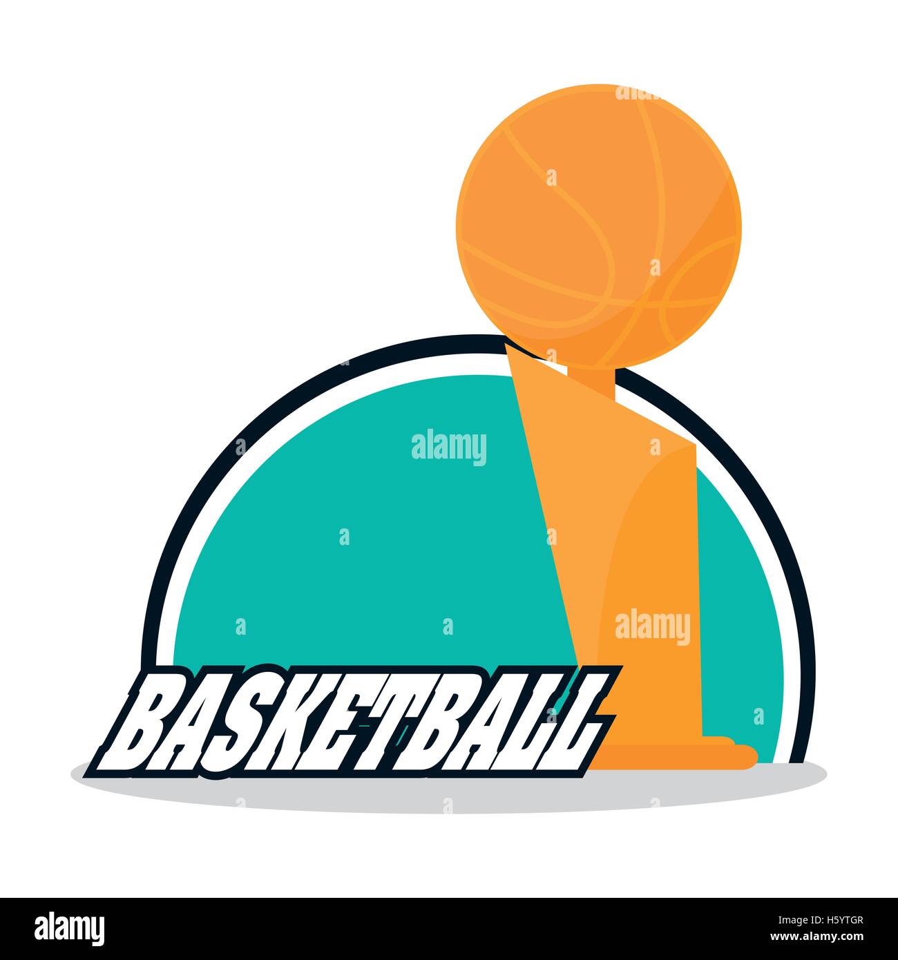 Ball and trophy of Basketball sport design Stock Vector Image & Art - Alamy