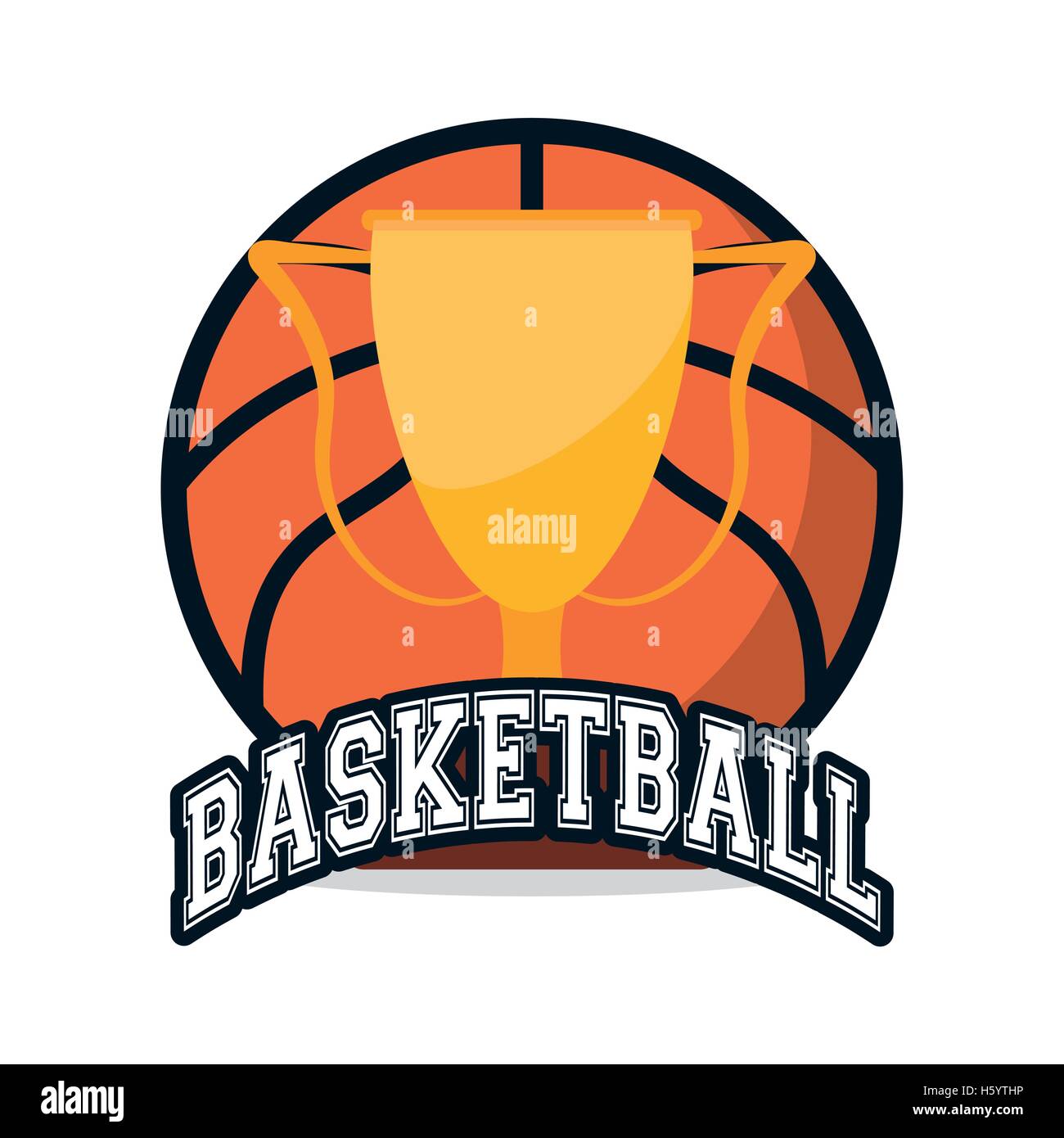 Ball and trophy of Basketball sport design Stock Vector Image & Art - Alamy