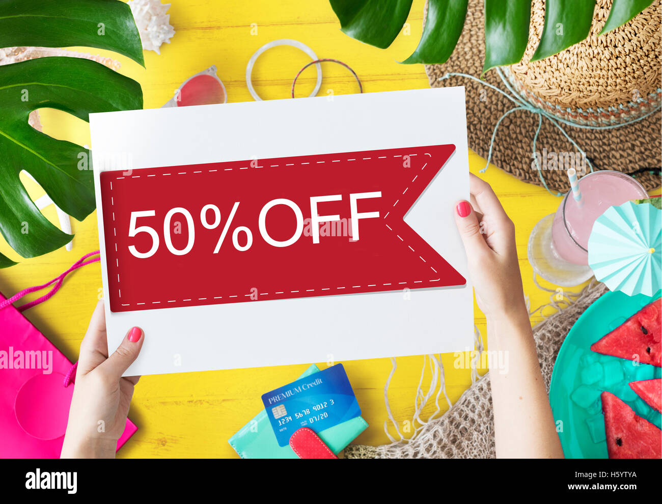 Sale Discount Promotion Special Offer Graphic Concept Stock Photo - Alamy