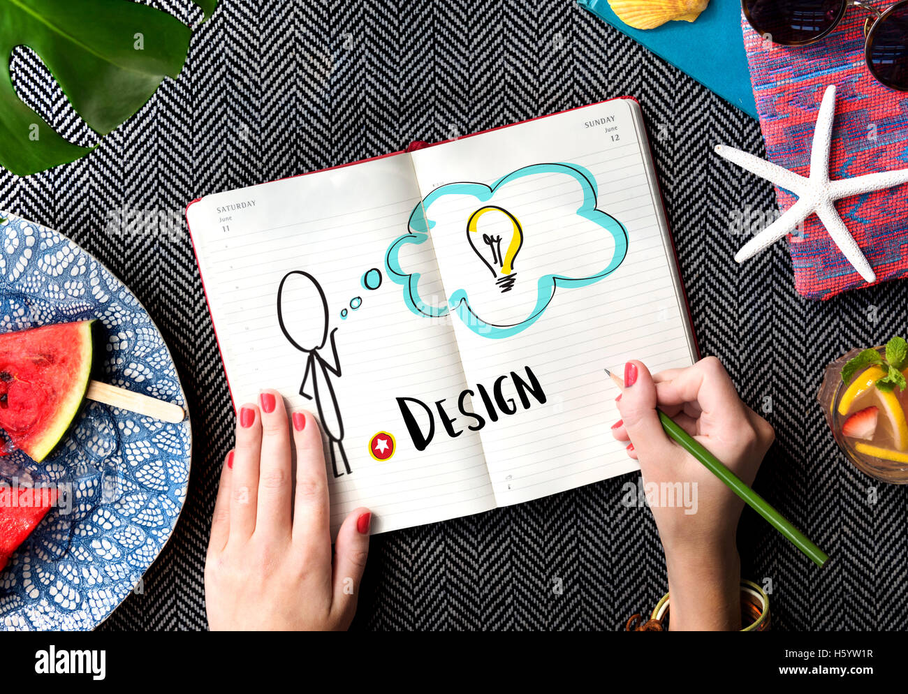 Ideas Creative Innovation Design Concept Stock Photo - Alamy