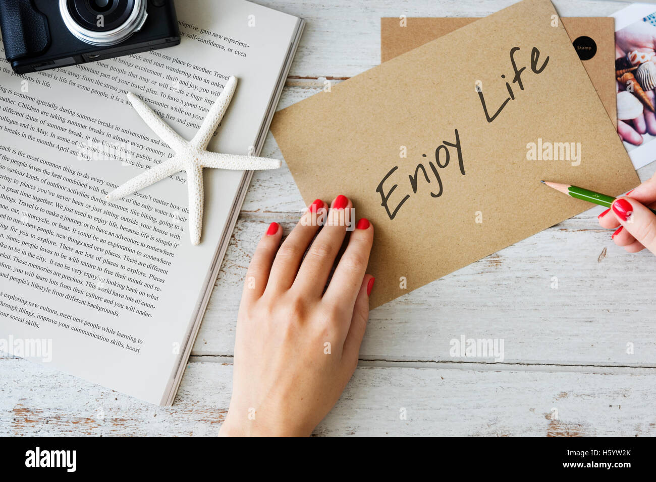 Be Happy Fun Weekends Concept Stock Photo - Alamy