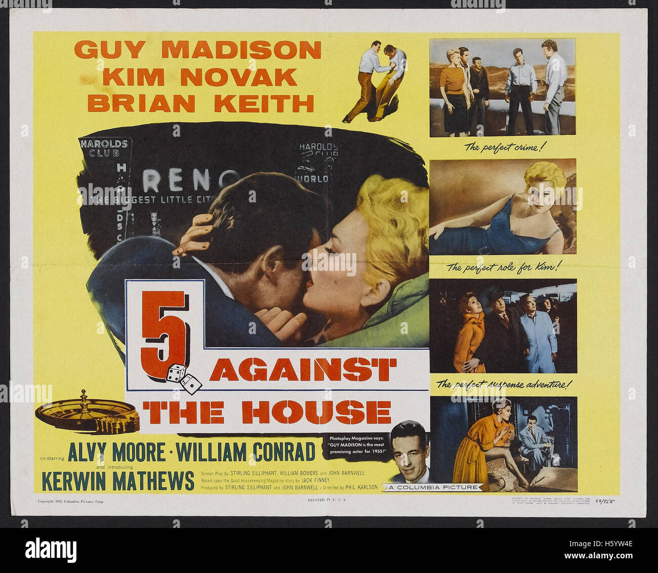 5 Against the House - Movie Poster Stock Photo - Alamy