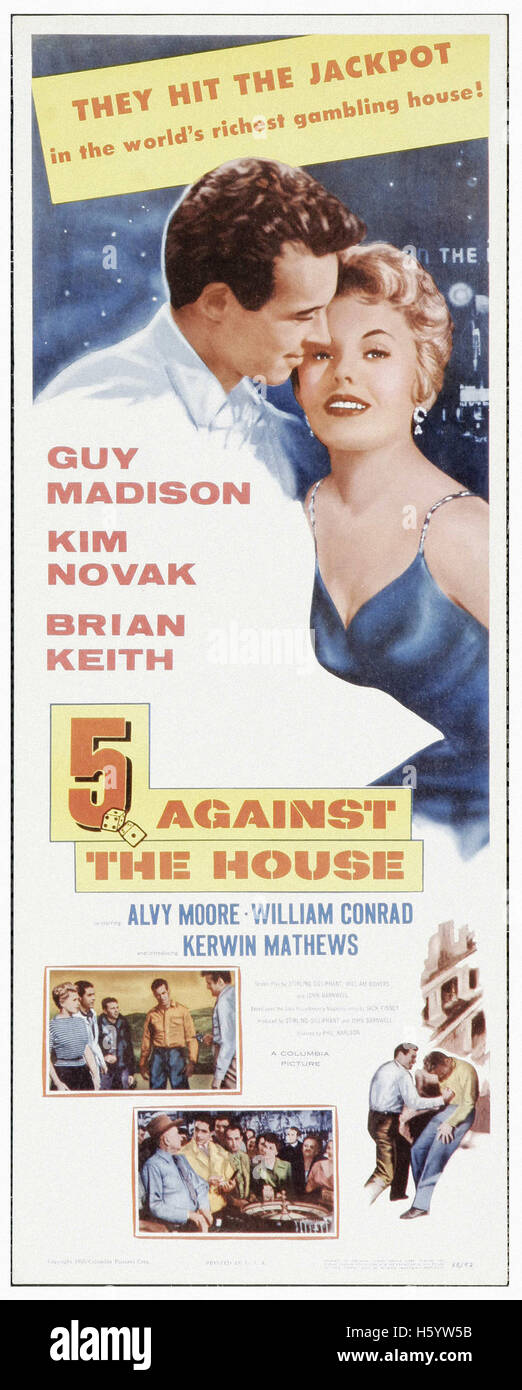 5 Against the House - Movie Poster Stock Photo - Alamy