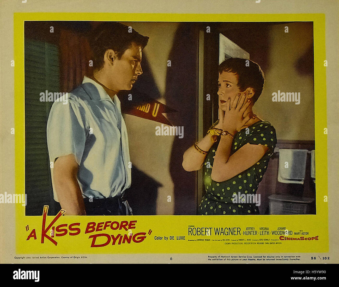 A Kiss Before Dying - Movie Poster Stock Photo - Alamy