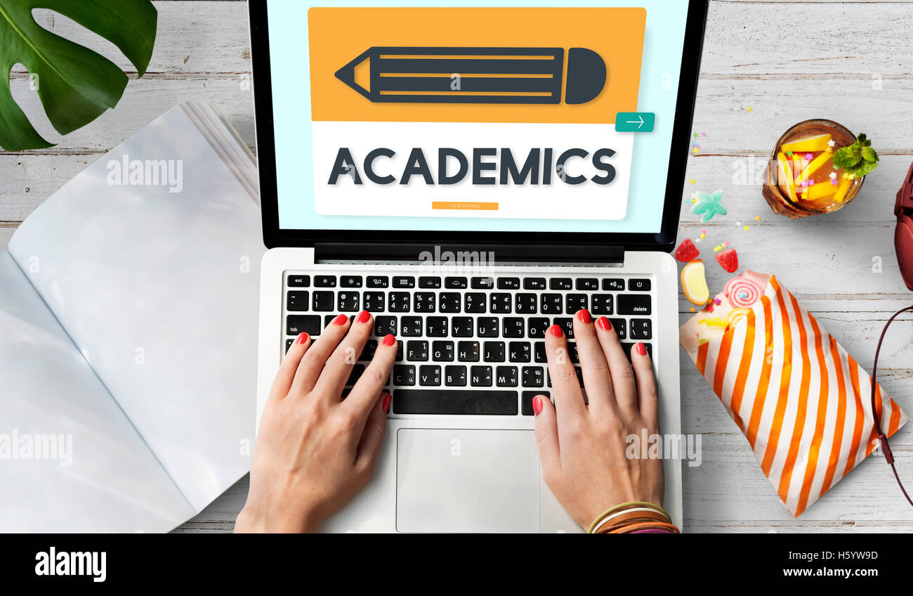 Pencil Education Study Academics Learning Graphic Concept Stock Photo ...
