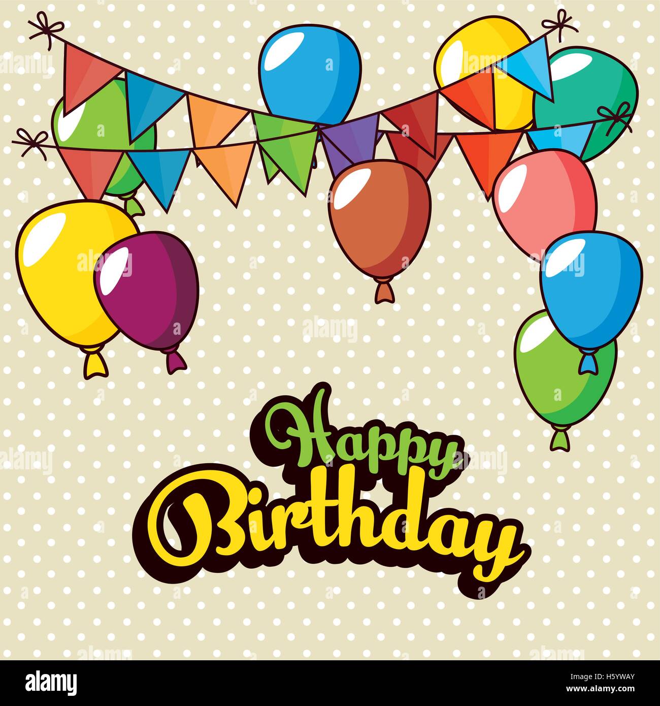 happy birthday celebration card Stock Vector Image & Art - Alamy