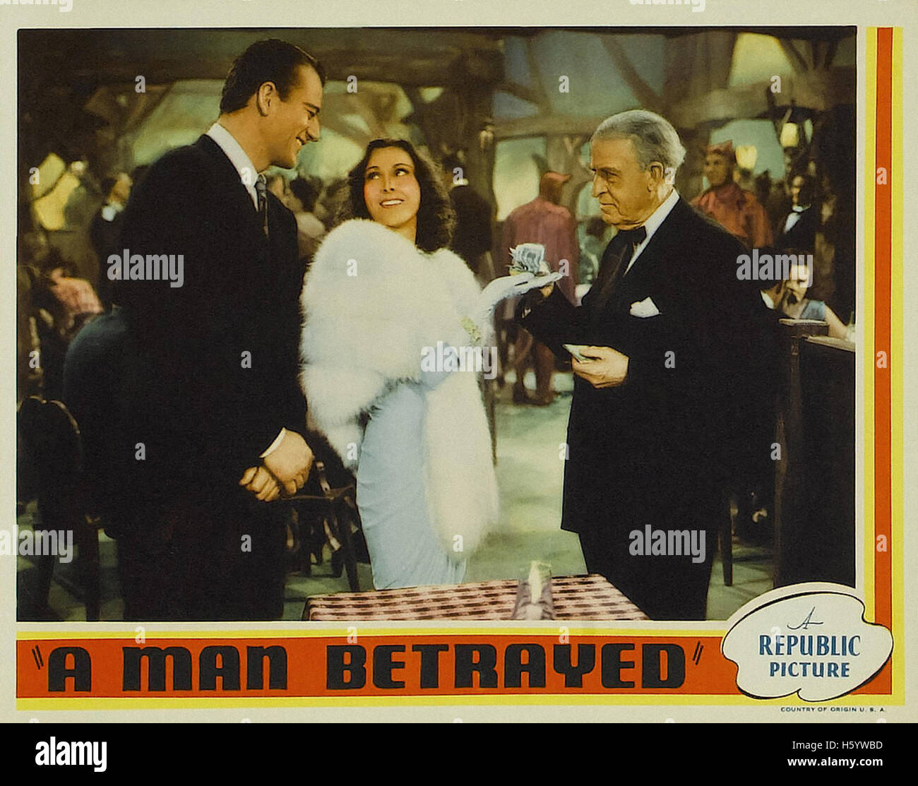 A Man Betrayed - Movie Poster Stock Photo - Alamy