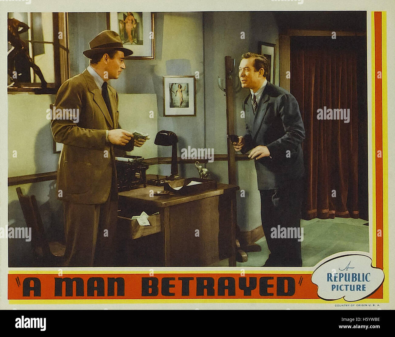 A Man Betrayed - Movie Poster Stock Photo - Alamy