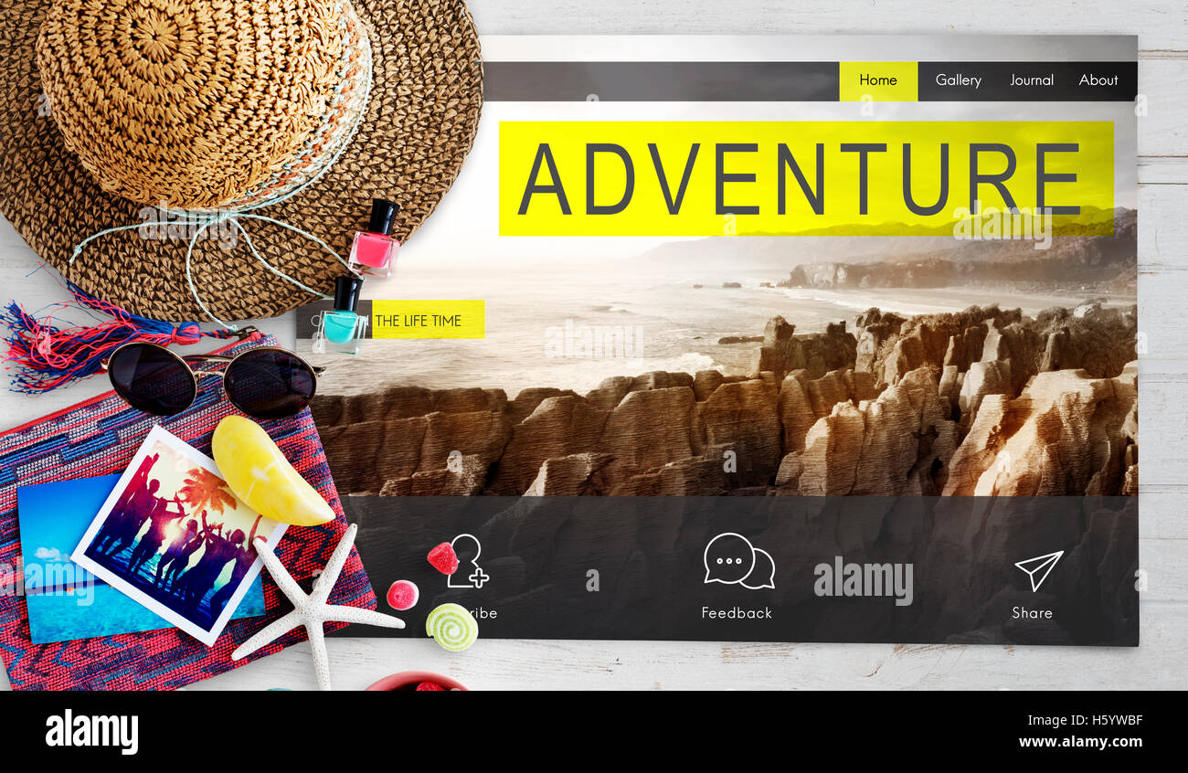 Travel Navigation Journey Vacation Trip Concept Stock Photo - Alamy