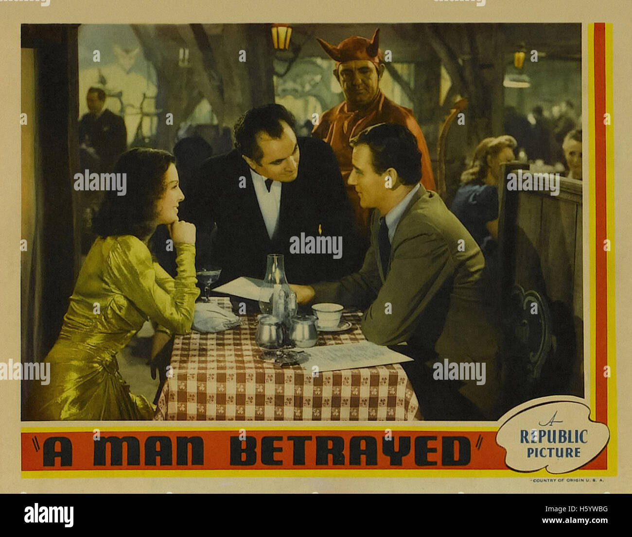 A Man Betrayed - Movie Poster Stock Photo - Alamy