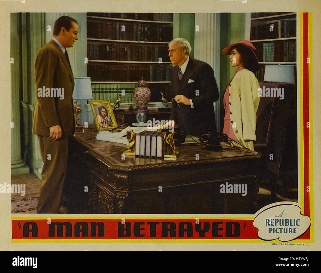 A Man Betrayed - Movie Poster Stock Photo - Alamy