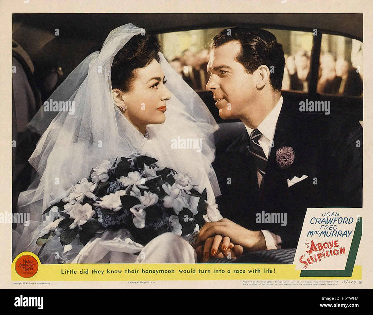 Above Suspicion (1943) - Movie Poster Stock Photo - Alamy